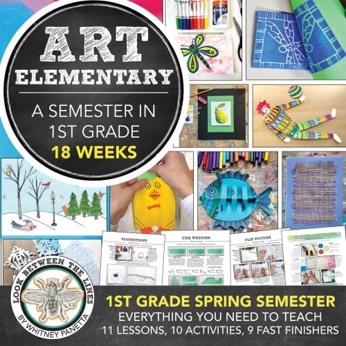 1st Grade Semester Art Curriculum - Look between the lines